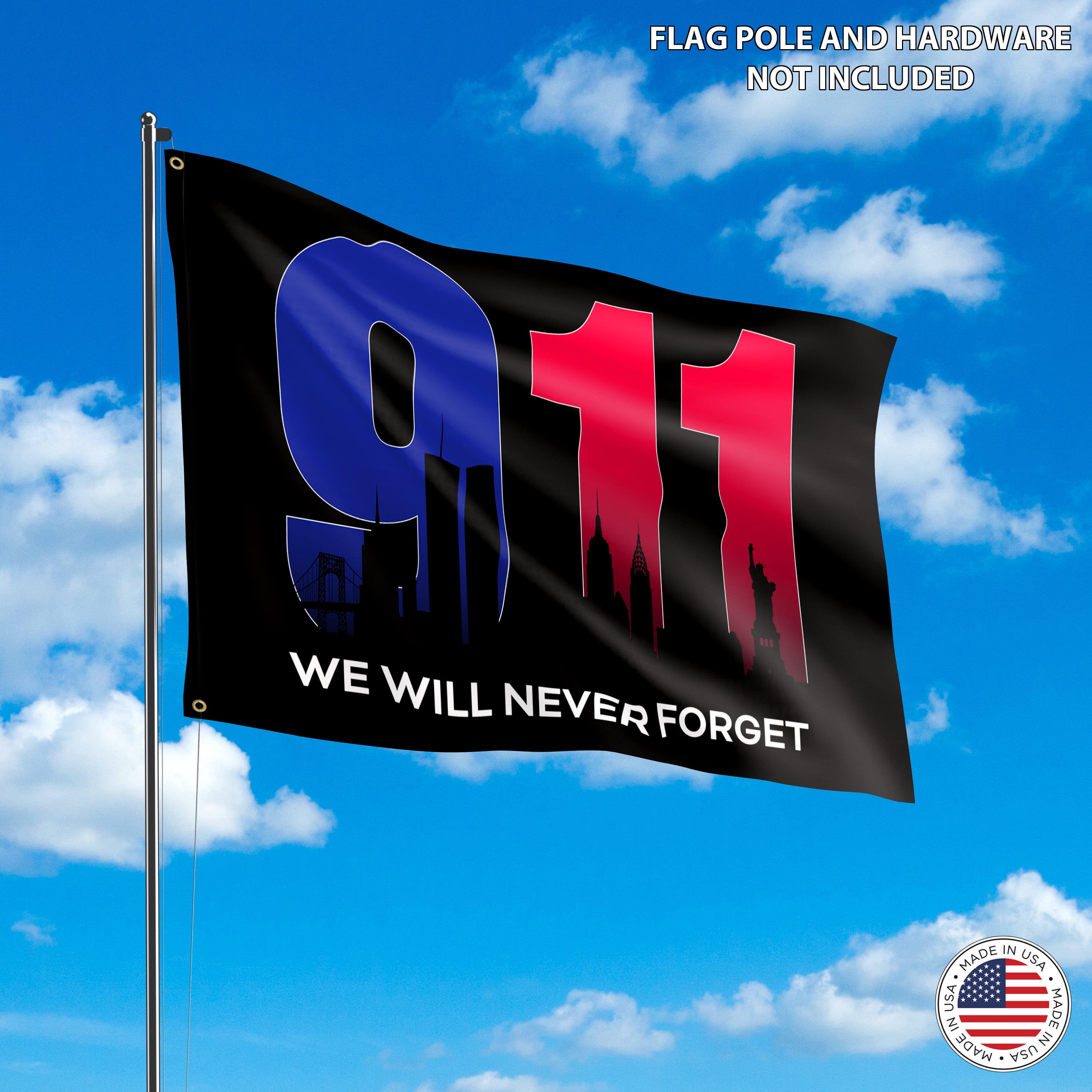 Never Forget 3 x 5 flag by Ashton - Walmart.com