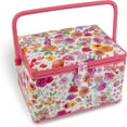 Dritz Large Sewing Basket Kit, Pink & Orange - Walmart.com