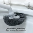 Automatic Opening and Closing Toilet Brush for Dead End Cleaning with ...