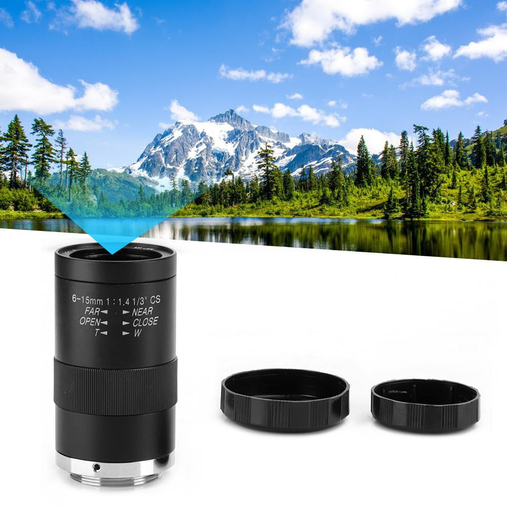 Keenso Security Camera Lens, 720P 6-15mm Focal-Length CCTV HD Manual ...