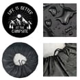 1 pc Polyester Tyre Cover with Contraction Band Flat Round with Pattern ...