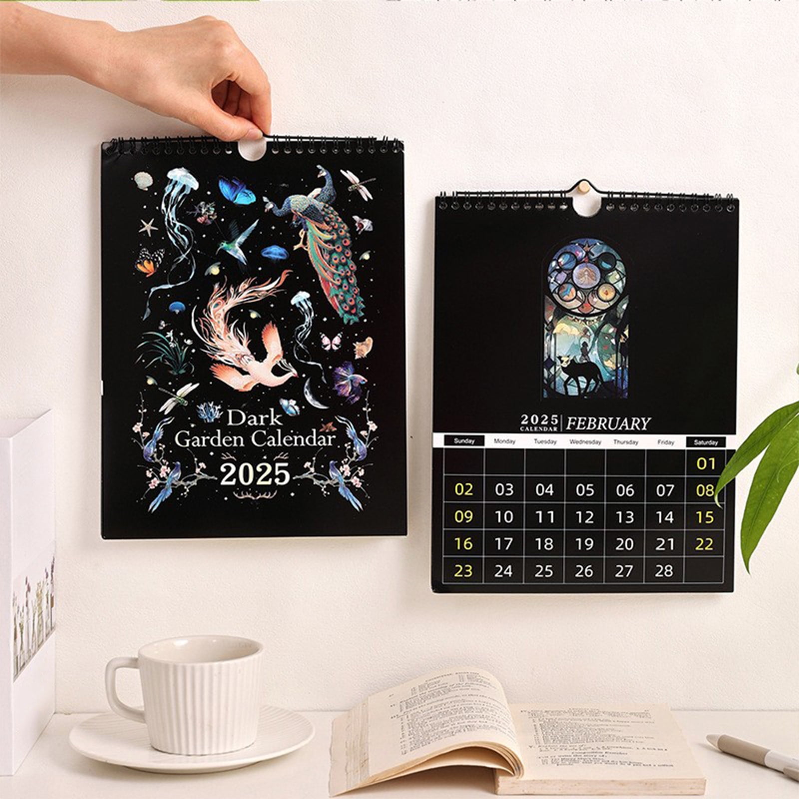 Leutsin Garden Calendar 2025,Calendar Dark Forest 2025,Include 12 ...