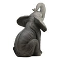 Ebros Home Figurines: Ruby The Elephant Sitting Pretty Large Statue, 17 ...