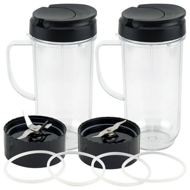 Magic Bullet 250W MB1001 Blenders 22 oz Tall Cup with Flip Top To-Go ...
