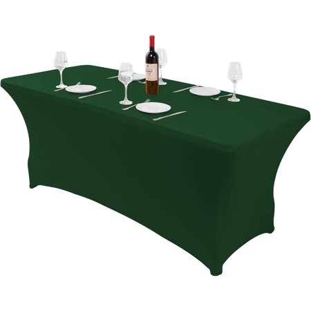 8Ft Table Cloths for Parties Spandex Party Fitted Table Cove for 8 Foot ...