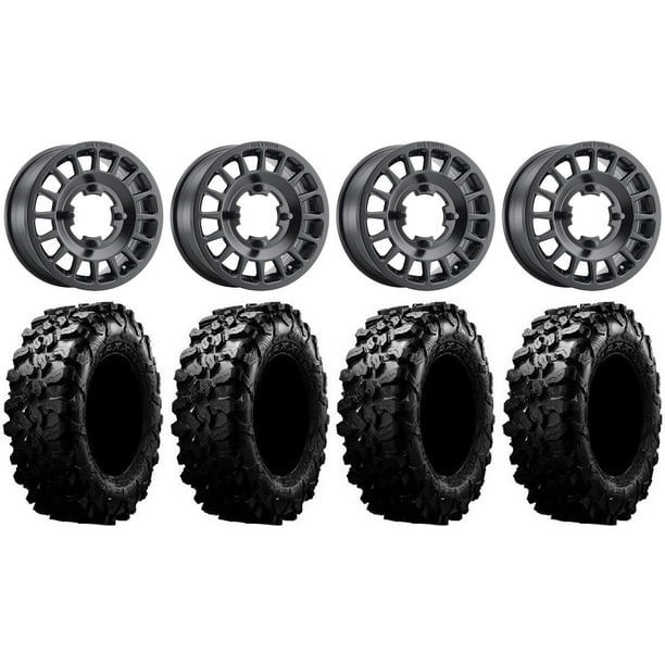 Method 407 15" Wheels Black 29" Carnivore Tires Can-Am Maverick X3 ...