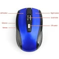2.4Ghz Wireless Mouse Ergonomic 6 Keys Mouse USB Optical Computer ...
