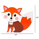 Hello Hobby Wood Fox Shapes, 15 Pre-Painted Wood Foxes - Walmart.com