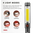 NEBO BIG LARRY 2 Power Work Light, 500 lumens COB, Magnetic base ...