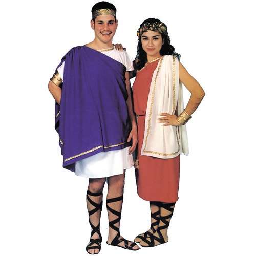 Toga Woman Adult Halloween Costume - One Size 8-12 - Walmart.com