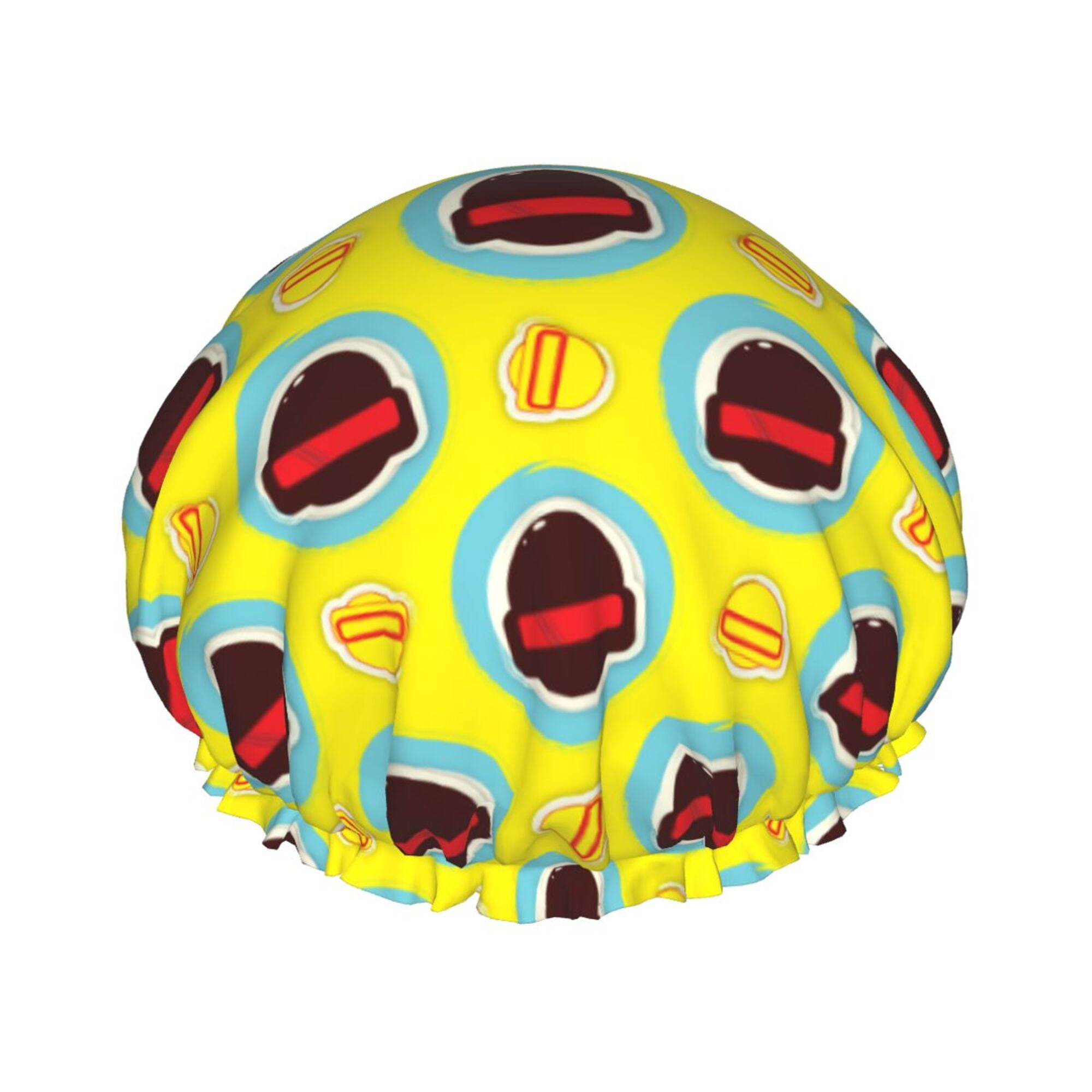 YFYANG Women's Double Waterproof Shower Cap, Cartoon Steel Helmet ...