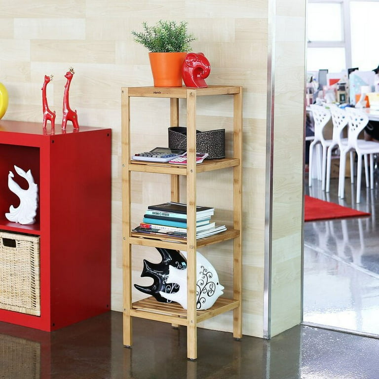 Homfa bamboo 4 shelf bookcase store