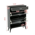 Space Saving Free Standing Shoe Cabinet with 2 Flip Drawers, Entryway ...