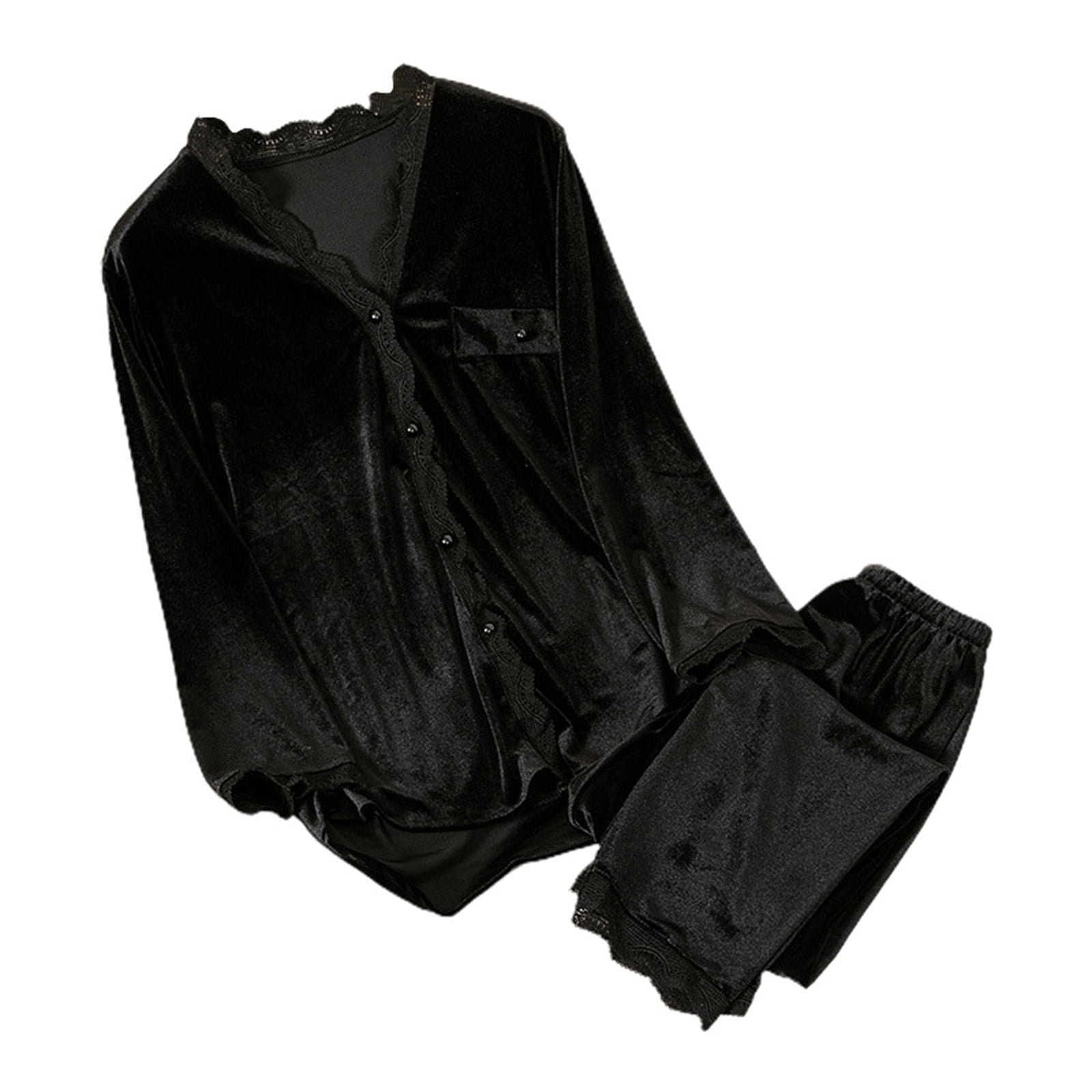 Click here for Icvfdpl Pajamas For Women Set Ladies Long Sleeve V... prices