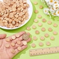 200Pcs Wood Sheets Flat Round BurlyWood 15mm - Walmart.com