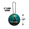 Aquaman Movie My Other Ride is a Shark Wood Wooden Round Keychain Key ...