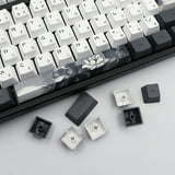OOKWE Thick PBT Mechanical Keyboard Keycaps Japanese Dye Subb 140 Key ...