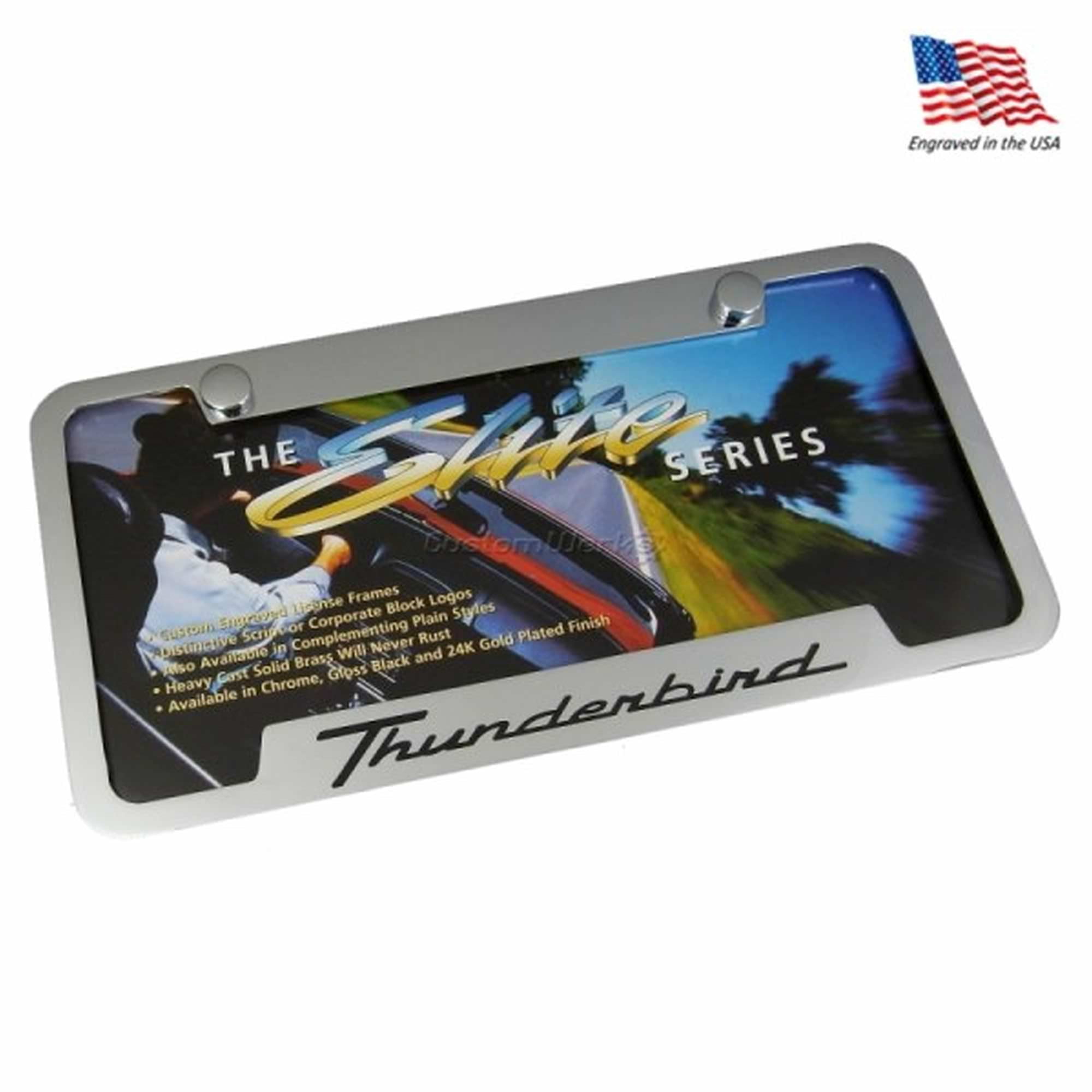 Ford Thunderbird License Plate Frame (Chrome) - Walmart.com