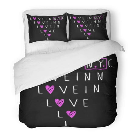 HATIART 3 Piece Bedding Set Text Slogan Graphic for Heart Glam Awesome ...