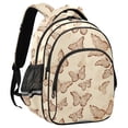 ALAZA Retro Butterflies School Backpack Elementary Bag Student Bookbag ...