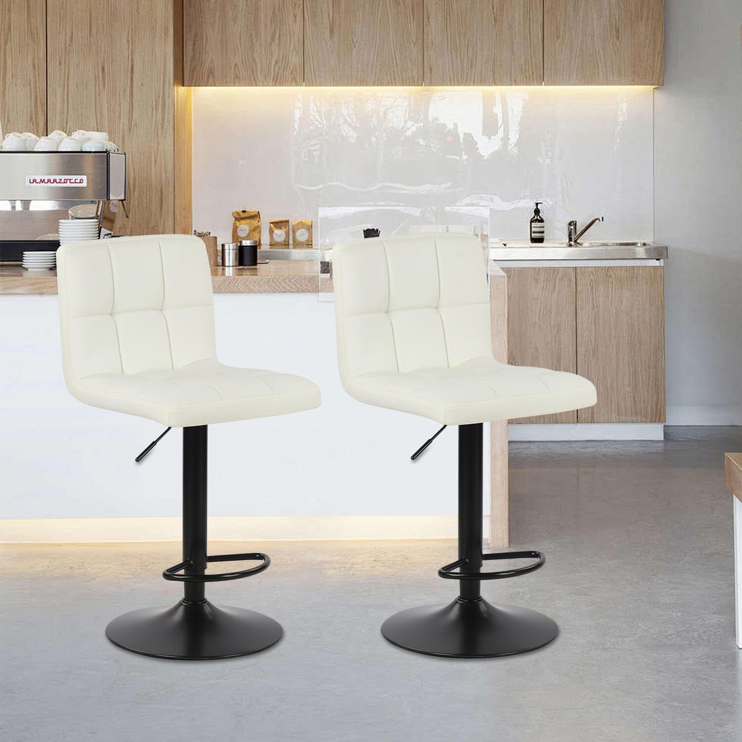Click here for Jmhbb Swivel Bar Stools Counter Height Pu Leather... prices
