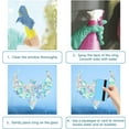 1set Waterproof PVC Colored Laser Stained Window Film Static Stickers ...