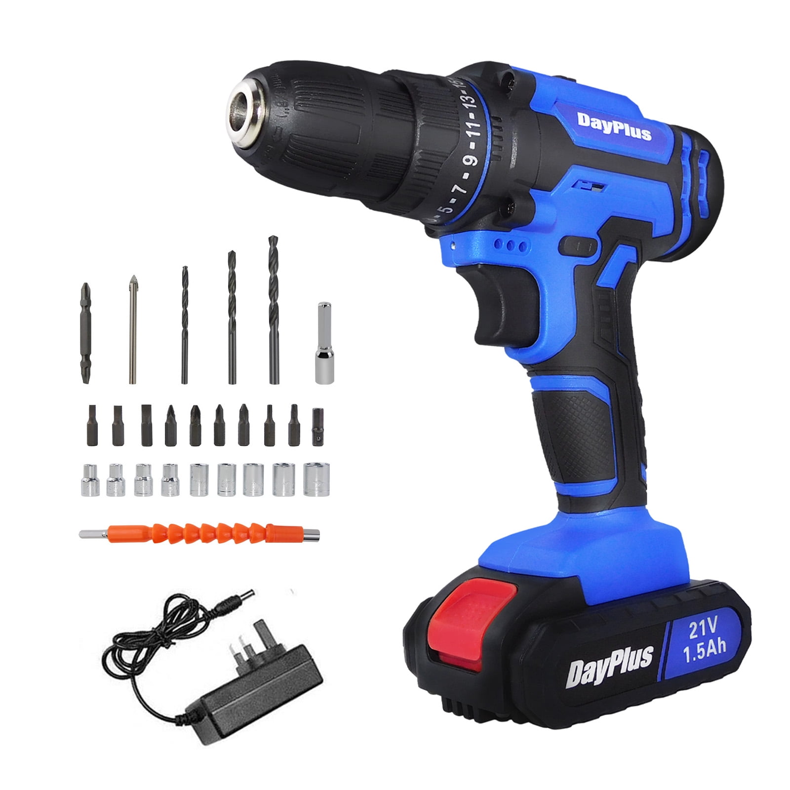 Cordless Drill Power Drill 21v With Lithium Ion 1500mah Battery Cordless Drilldriver Set 38