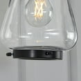 Better Homes & Gardens Black Outdoor Wall Light, Metal Frame Glass ...