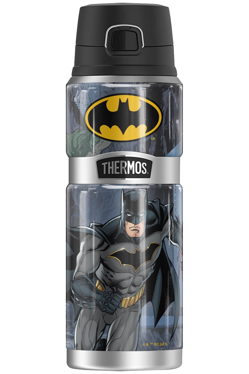 Batman Batman Batcave THERMOS STAINLESS KING Stainless Steel Drink ...