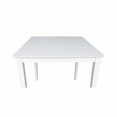 Solid Wood 36 inch Square Dining Table in White - Walmart.com