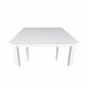 Solid Wood 36 inch Square Dining Table in White - Walmart.com