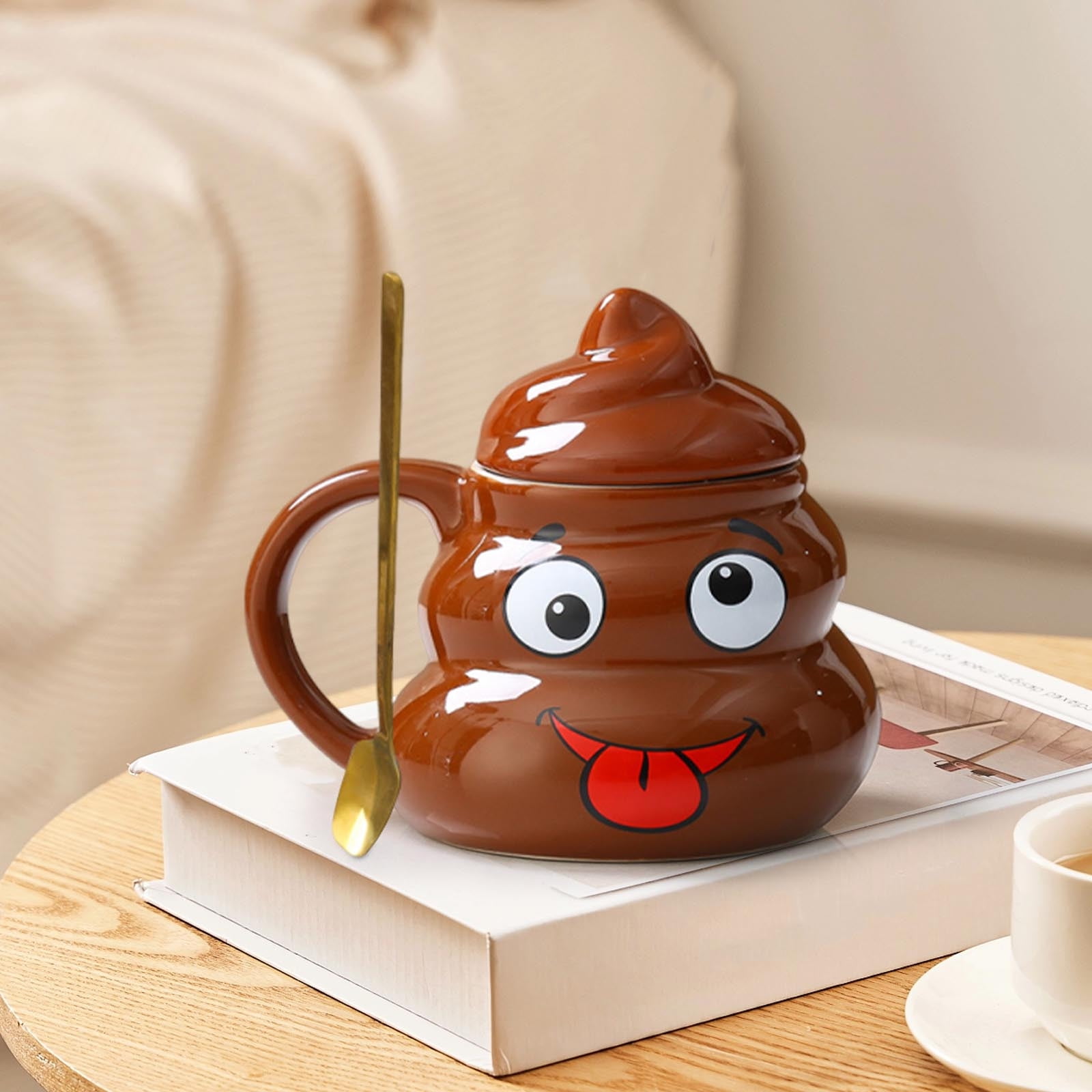 Click here for Amzcrzy Cups Funny Ceramic Cup Creatives Weird Poo... prices