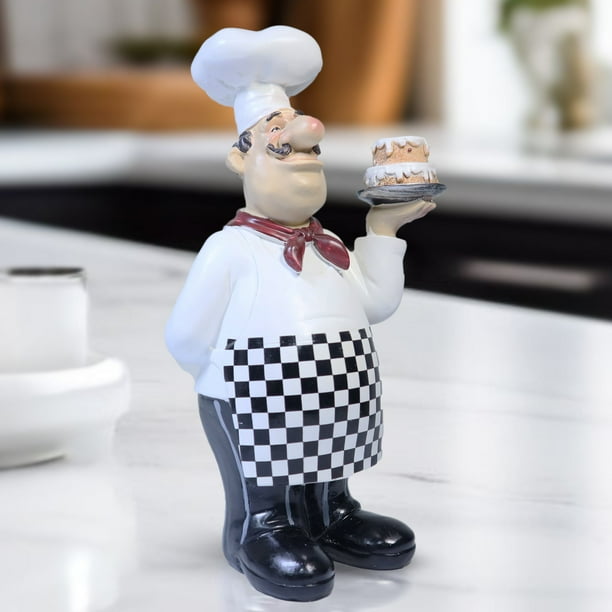 Accent Collection Decorative Polyresin Chef Statue, Cafe Decorations ...