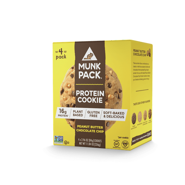 Munk Pack Protein Cookie, Peanut Butter Chocolate Chip, 4 Ct. - Walmart ...