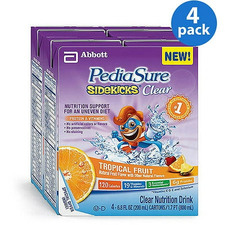 Pediasure Sidekicks? Clear Tropical Frui - Walmart.com