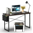 Gymax 47 Study Writing Table Modern Computer Desk - Coffee - Walmart.com