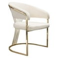 Diamond Sofa SOLSTICEDCCM1PK Solstice Dining Chair with Polished Gold ...