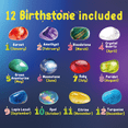 Piano Potato Gemstone Dig Kit, Dig Up 12 Genuine Birthstone, Rocks and ...