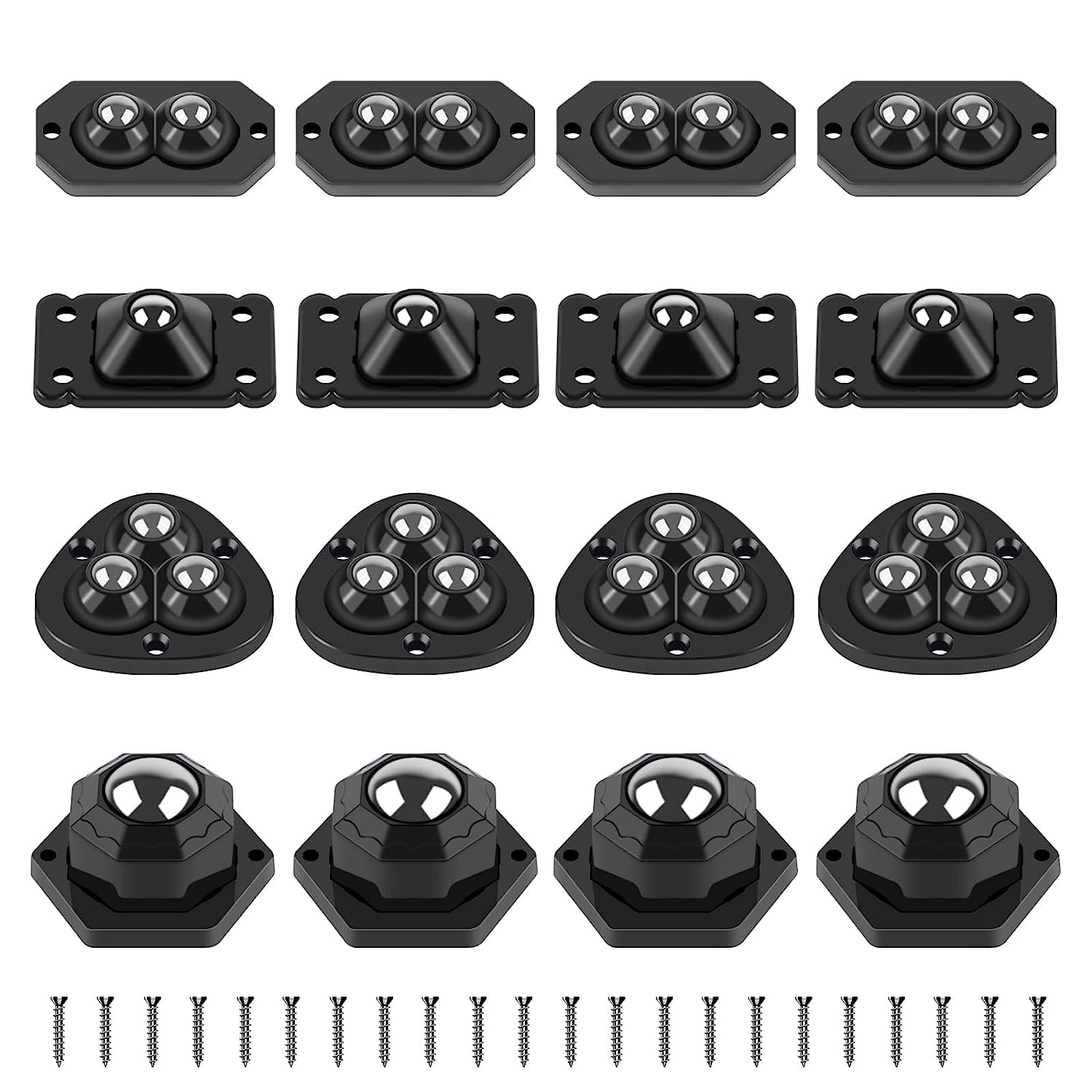 Ball Bearing Rollers Self Adhesive Caster Wheels Mini Casters Ball ...