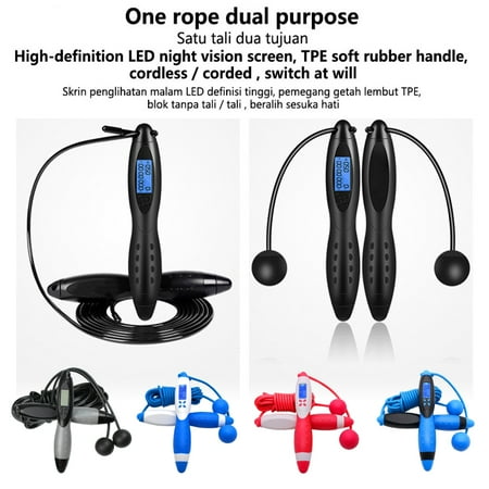 Skipping Rope Electronic Jumping Rope Adults Digital electronic ...