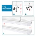 8Ft LED Shop Light Fixture, 72W, 8640LM, 6000K, T8 Integrated LED Tube ...