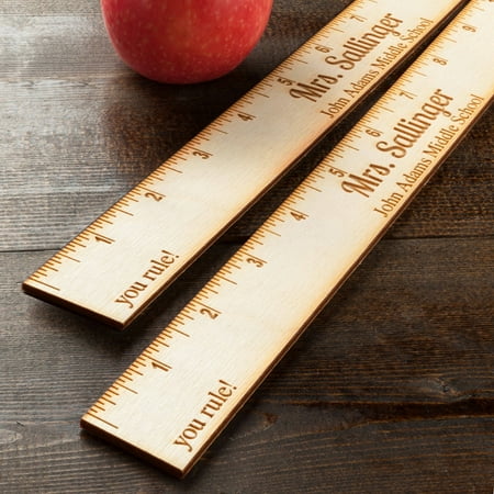Special Teacher Personalized Wood Ruler - Walmart.com