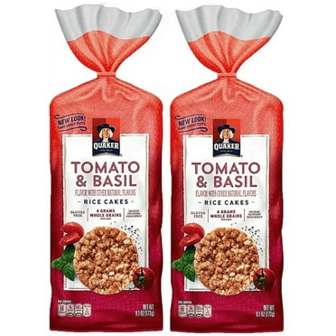 Quaker Gluten-Free Garden Tomato & Basil Rice Cakes, 6.1 oz - Walmart.com