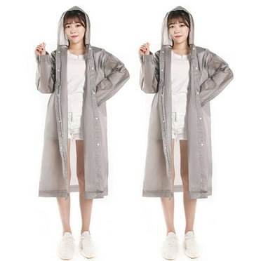 Raincoat, [2 Pack] Portable EVA Rain Jackets Poncho Waterproof Rain ...