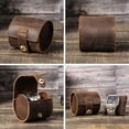 Bigcan Leather Watch Roll Storage Case – Vintage Crazy Horse Leather ...