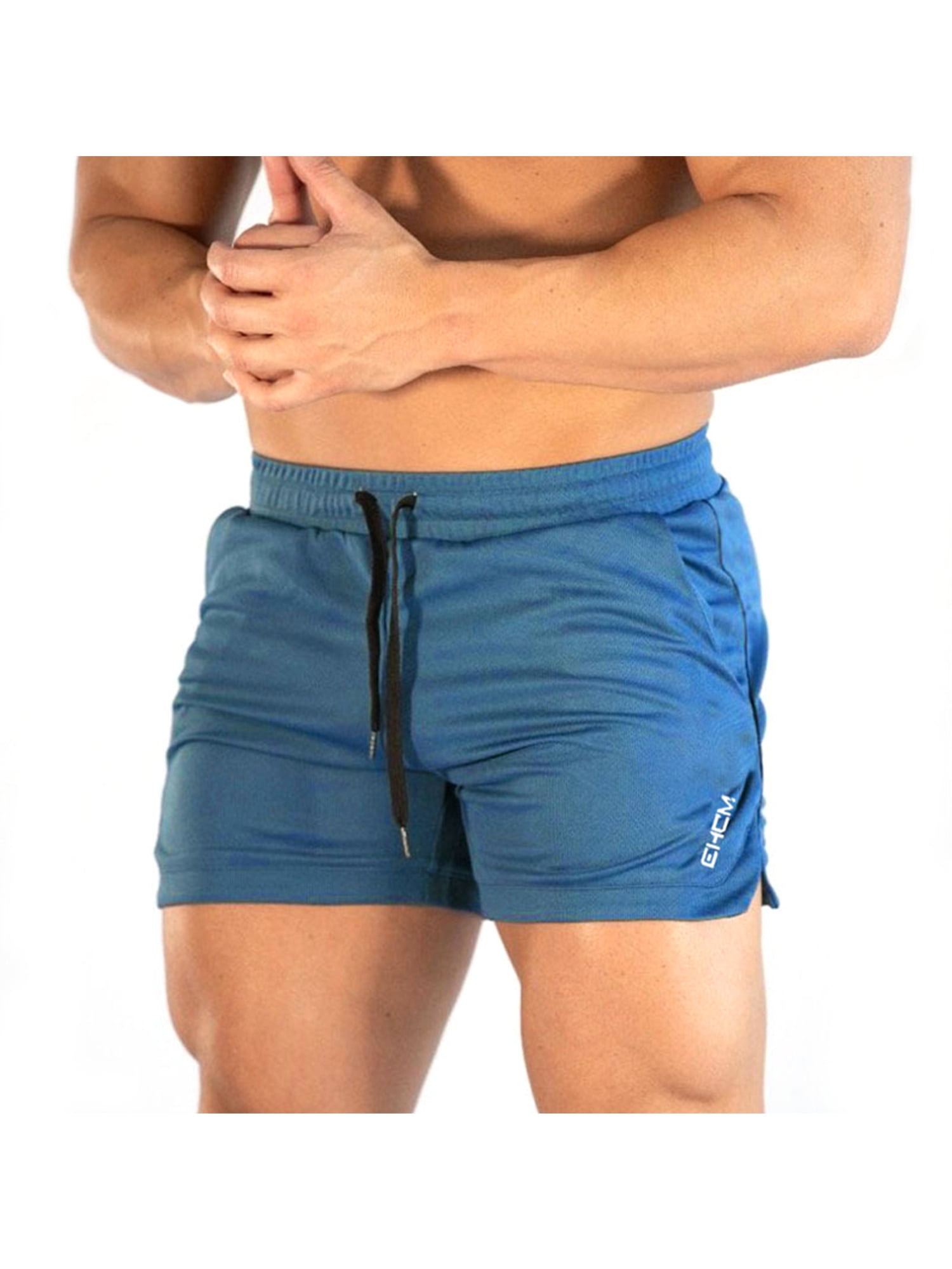 Loalirando Men's Gym Fitness Shorts Workout Short Bodybuilding Running ...