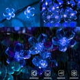 23ft 50 LED Solar Flower String Lights, Outdoor Cherry Blossoms Solar ...