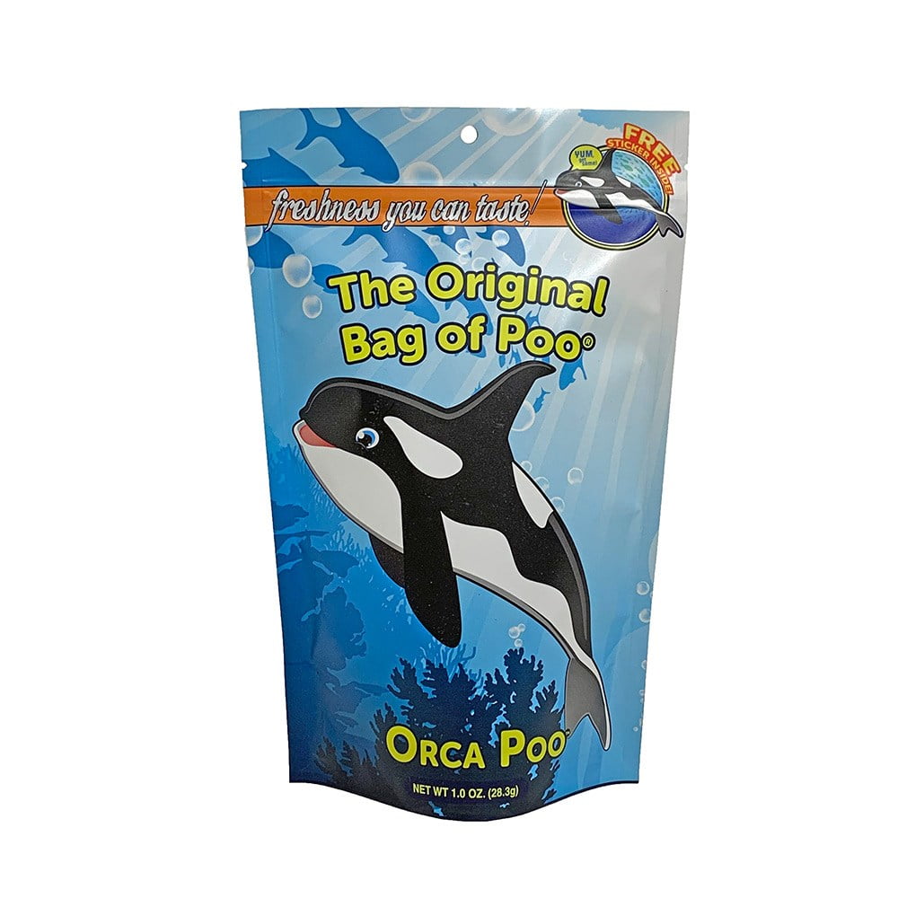 The Original Bag of Poo, Orca Poop (White Cotton Candy), Novelty Gag ...