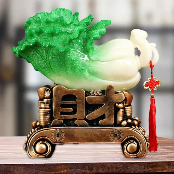 Lucky Cabbage Figurines Chinese Cabbage Ornaments for Livingroom ...