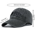 dgysar Metro Letter Embroidered Baseball Cap Cotton Adjustable Hat for ...
